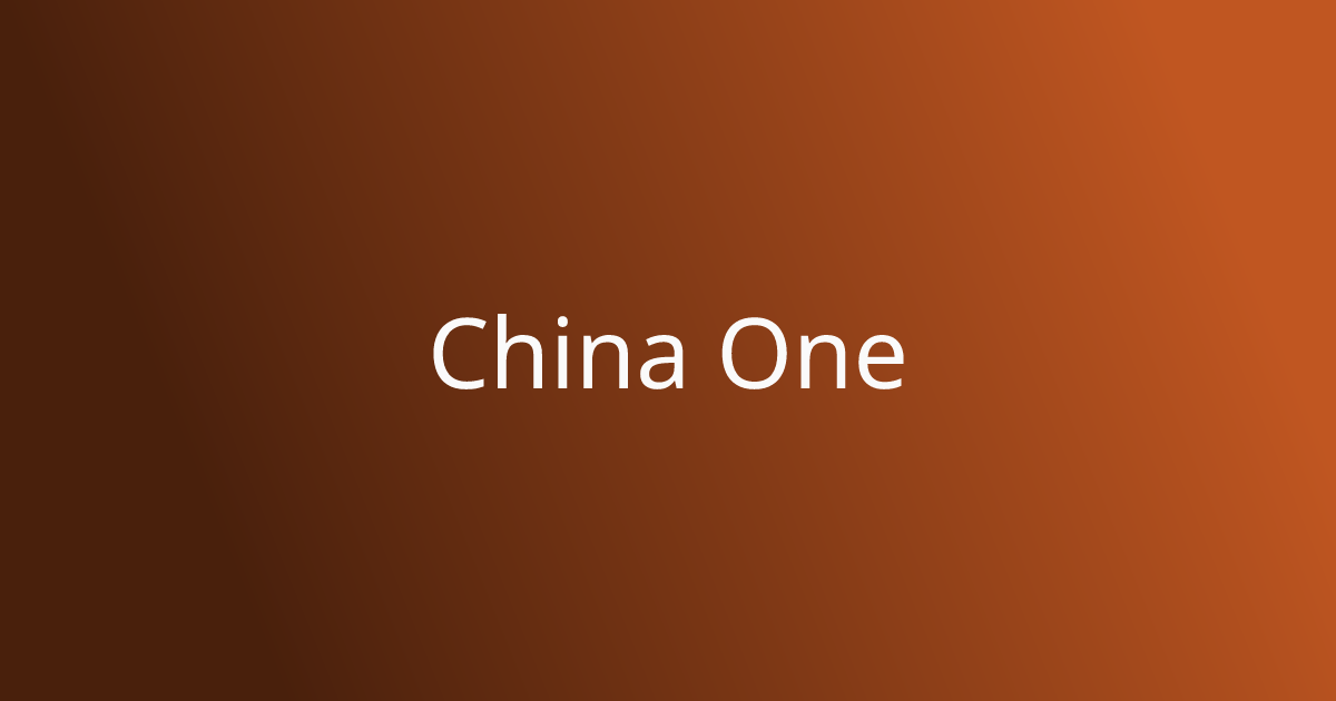 Best Chinese in Boca Raton, FL | China One | Menu
